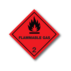 Flammable Gas Sticker - Horseshoe & Farrier Supplies